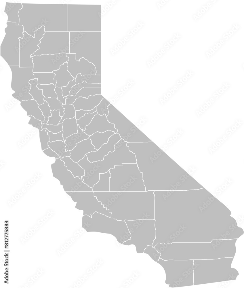 California state of USA. California territory. States of America ...