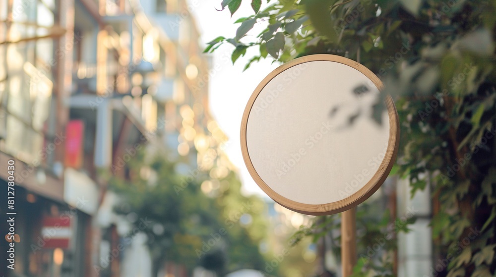 Mock-Up of Coffee Shop Street Sign for Logo Presentation, Brand ...