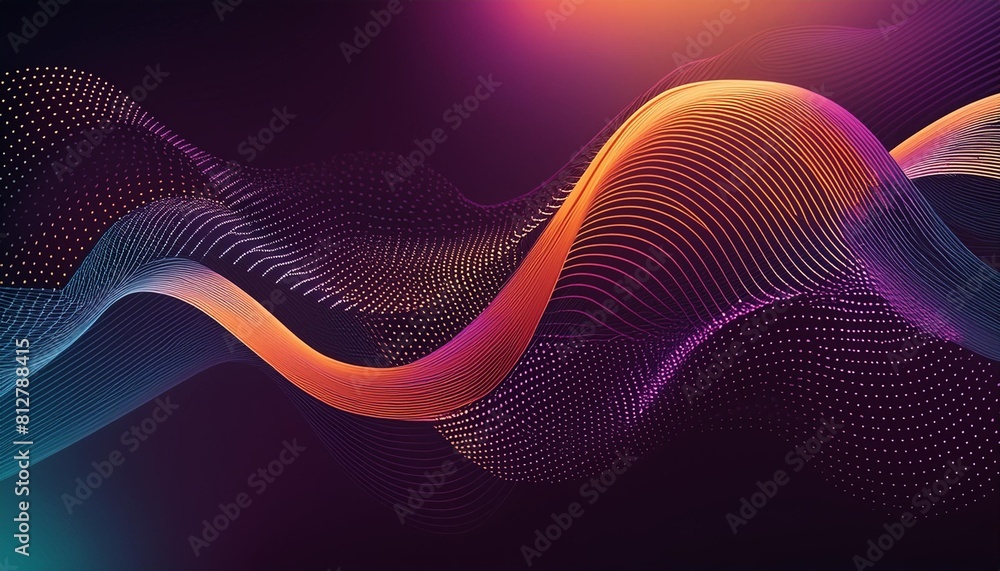 abstract color splash dotted lines background banner design Stock Photo ...