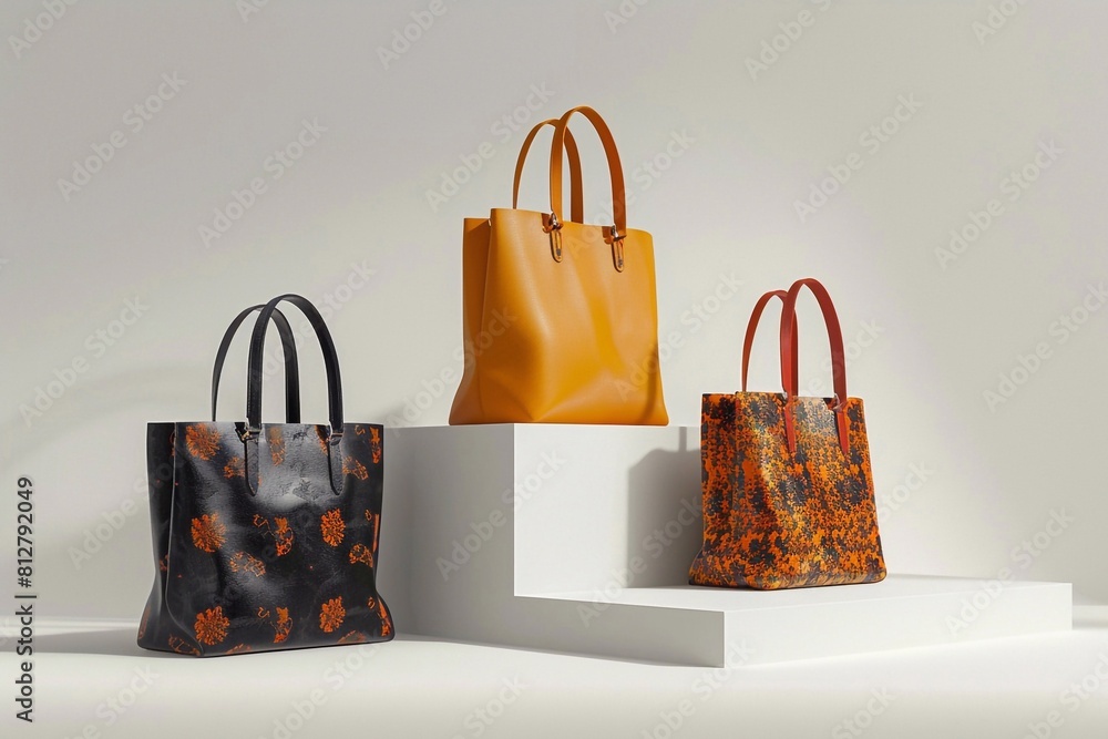 Mockup of a variety of bags showing different styles, sizes and ...