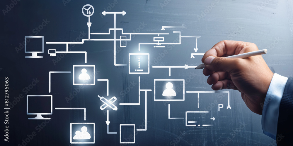 "Streamlining Success: Businessman Directs Workflow Automation and ...