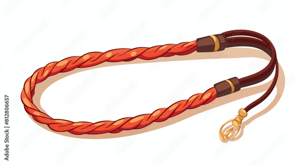 Cartoon icon of horse whip for horseback ride flat Stock Vector | Adobe ...