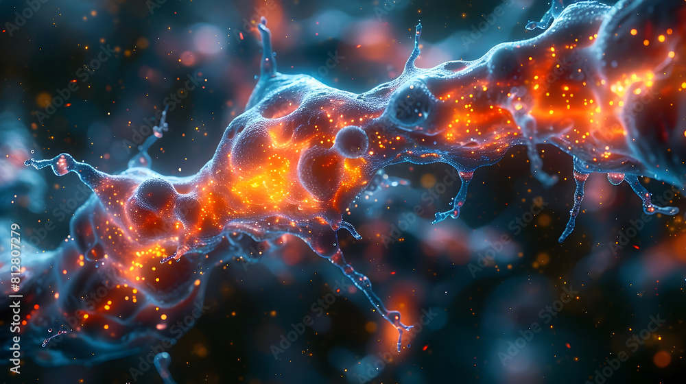 Captivating Microscopic of Cellular DNA Structures Revealing Intricate Cosmic Like Patterns ...