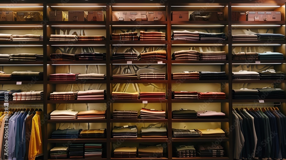 storefront shelves in a mens clothing store Mens clothing store ...