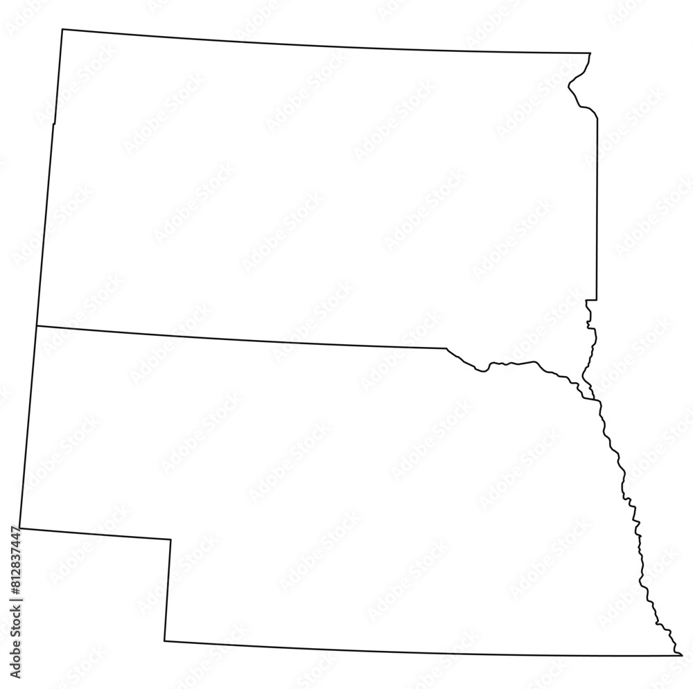 Map of the US states with districts. Map of the U.S. state of Nebraska ...