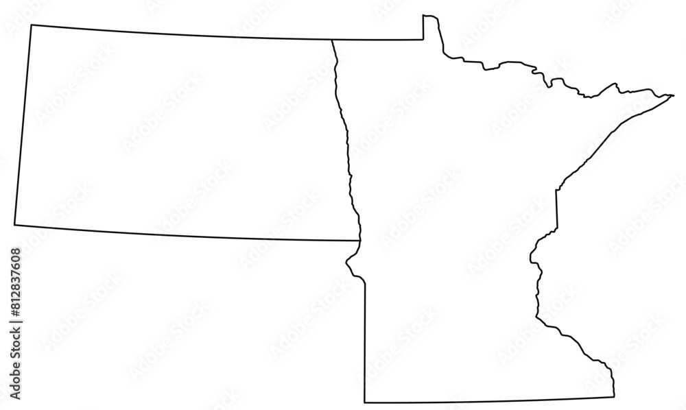 Map of the US states with districts. Map of the U.S. state of North ... Map of the US states with districts. Map of the U.S. state of North ...