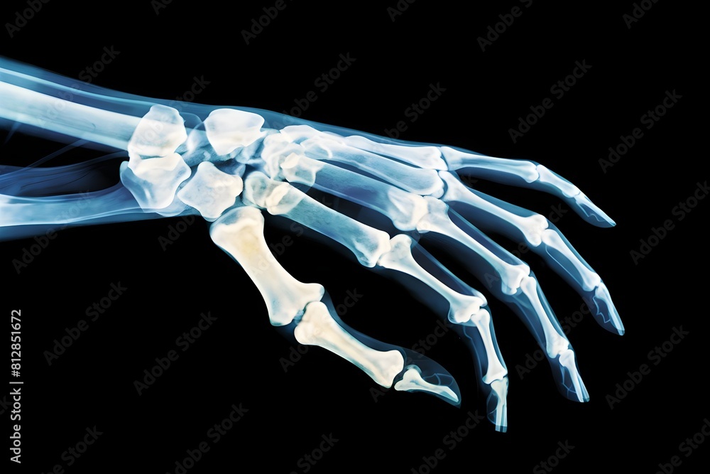 human hand x-ray radiographic bone structure osteoarthritis biological ...
