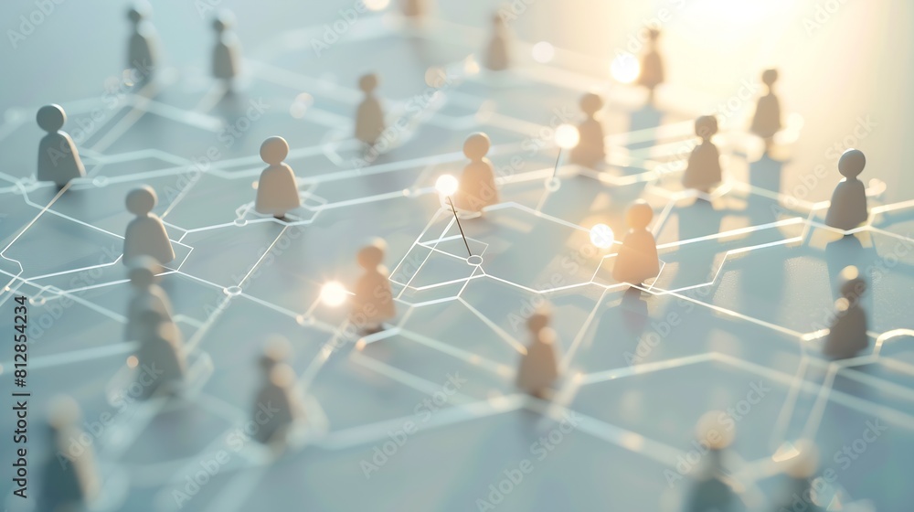 Organization chart with hierarchy structure of teams and employees in ...