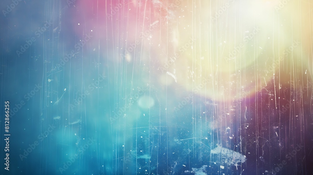 Dust scratches overlay Old film effect Blue distressed faded glass with ...