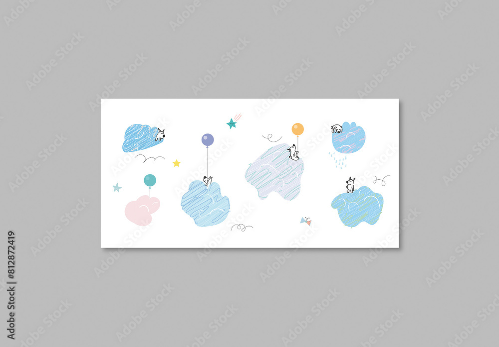 Cute Web Banner Layout Stock Template | Adobe Stock