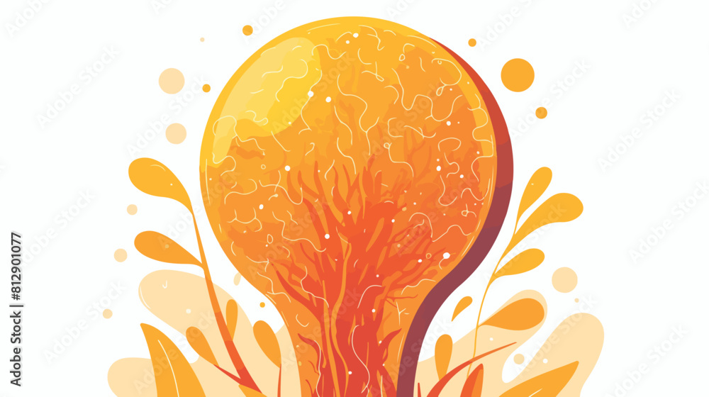 Hair follicle in hair bulb with human skin dermis. Stock Vector | Adobe ...