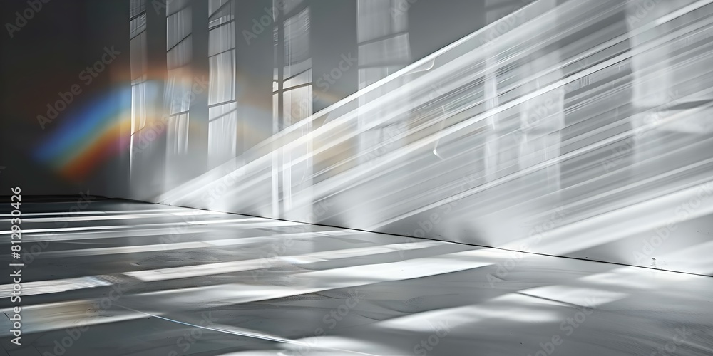 Refraction of Light Through Prism: Focused on Front Edge with Shallow ...