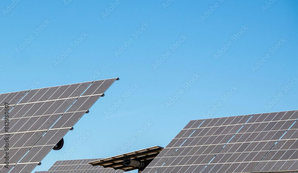 Close-up of Photovoltaic Plates in a Solar Power Plant in Southern ...