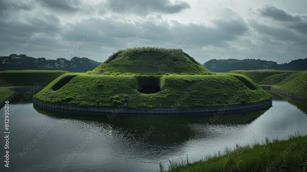 The Daisen Kofun in Osaka Japan one of the largest tomb mounds in the ...