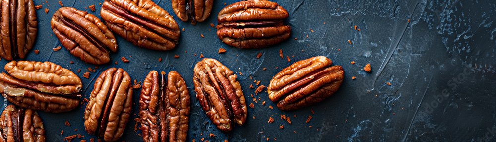 Making pecan butter at home, top view, DIY delicious, robotic tone ...