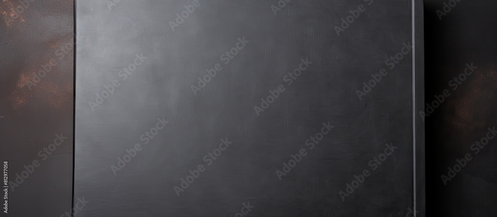 A flat lay photograph showing a blank black book cover placed on a ...