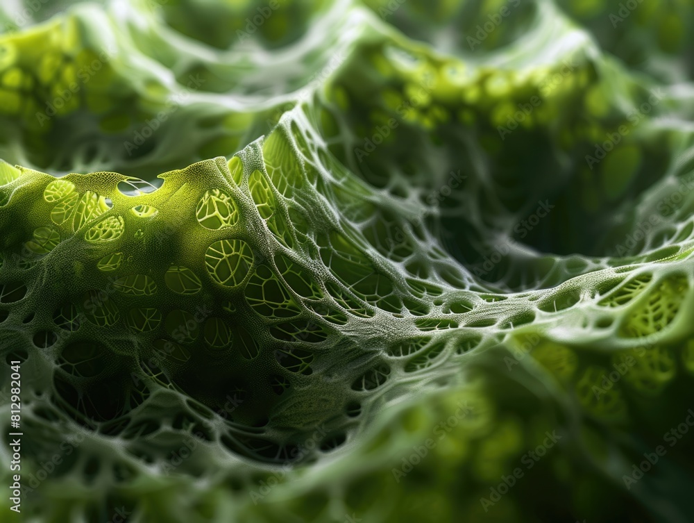 Plant cell wall, showing its multilayered structure with cellulose ...