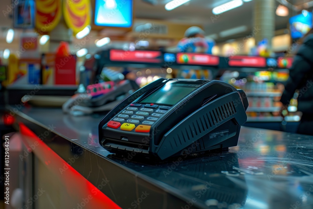 Contactless Payment Terminal: An image of a contactless payment ...