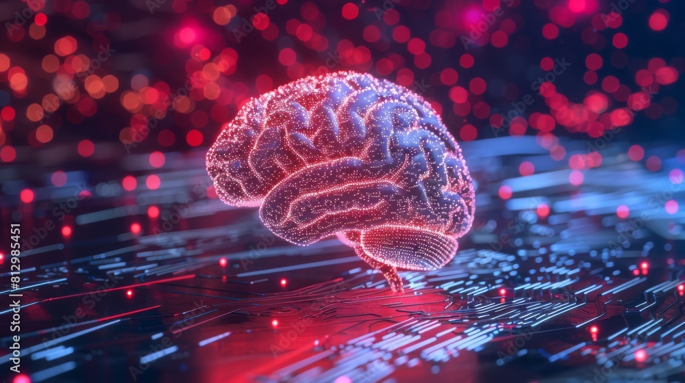 AI-Artificial intelligence innovation. AI adoption and working. AI with ...
