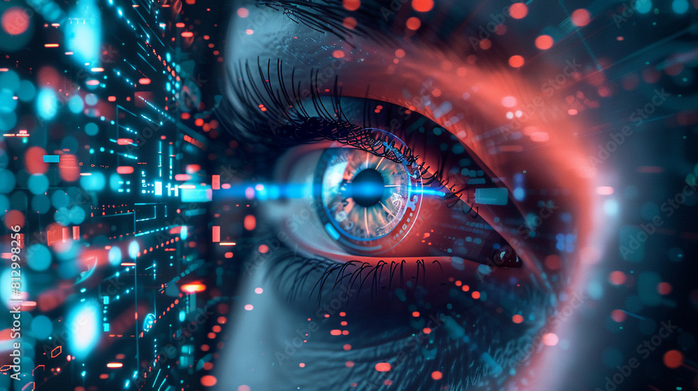 Abstract visualization of digital forensics tools powered by AI ...