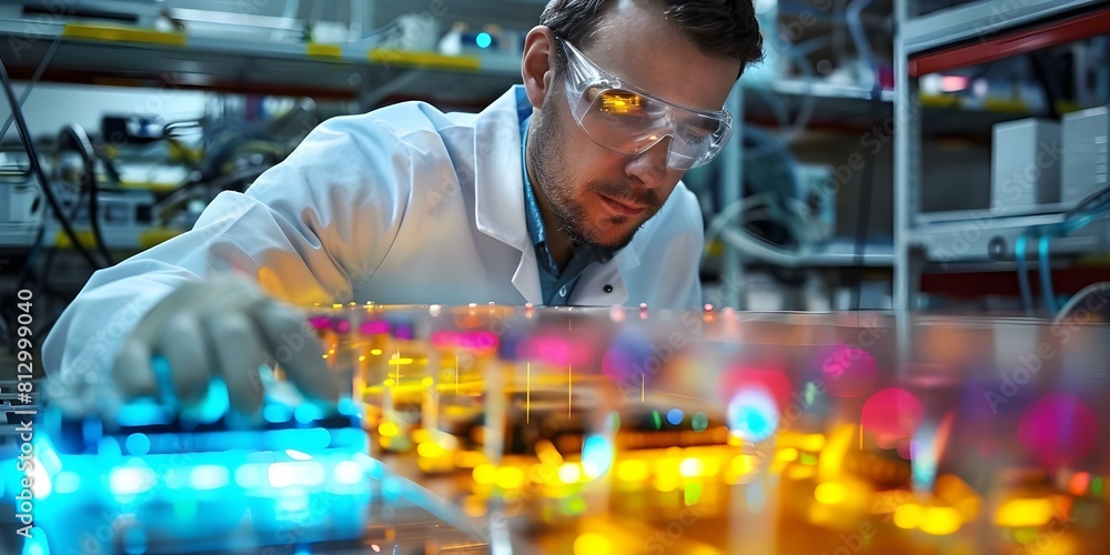 Testing Electric Vehicle Battery Cell Modules in a Laboratory. Concept ...
