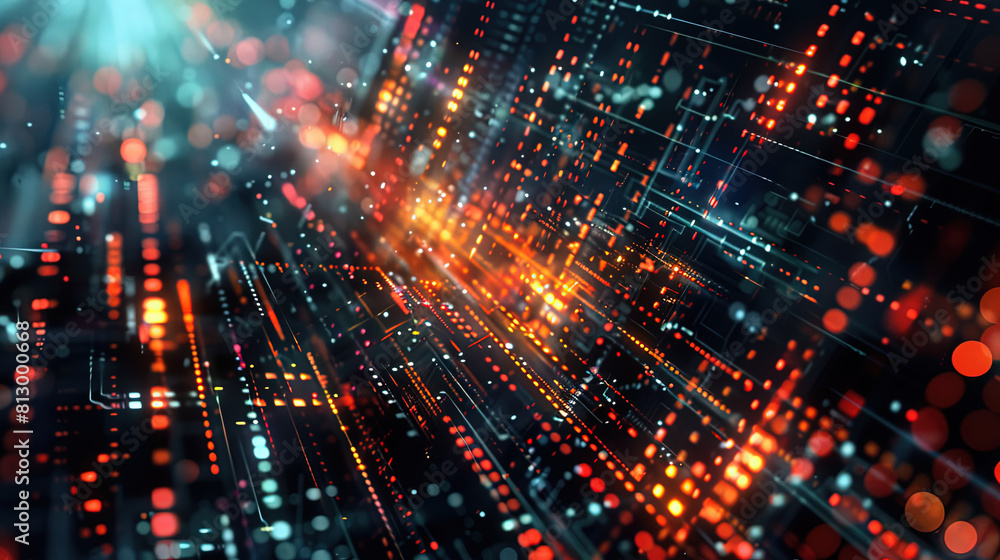 quantum, universe, plexus, landscape, cyberspace, communication, idea ...