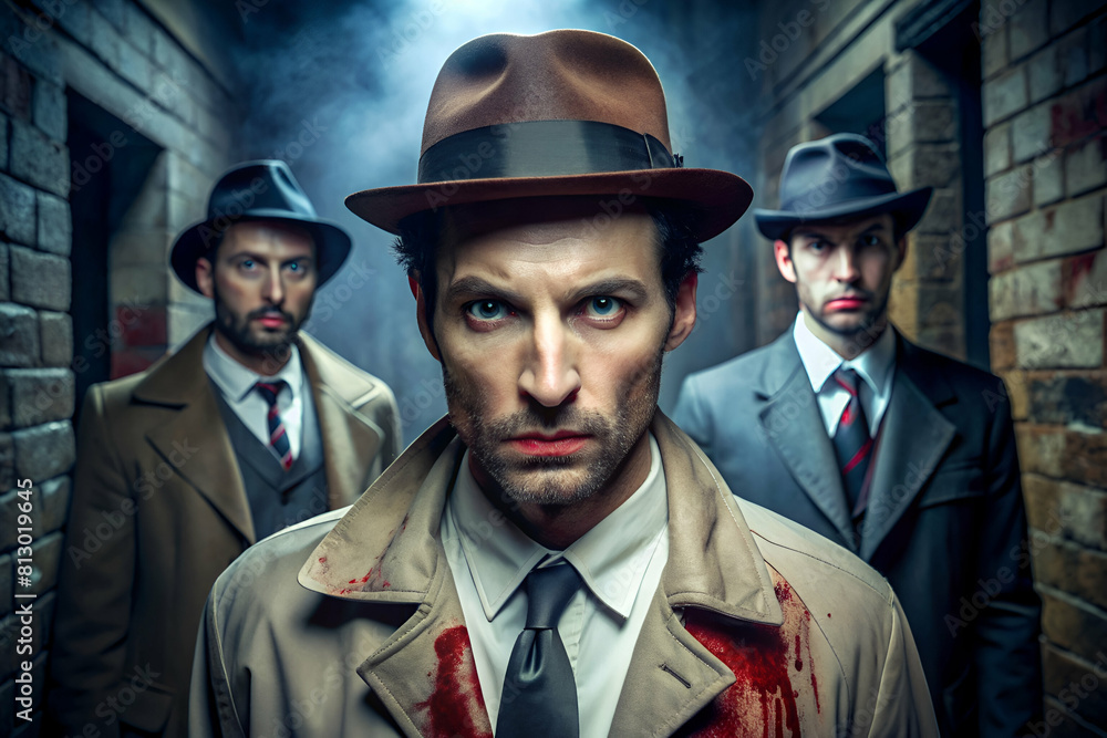 Detective Investigates Gruesome Murders Linked to Vampires Stock ...