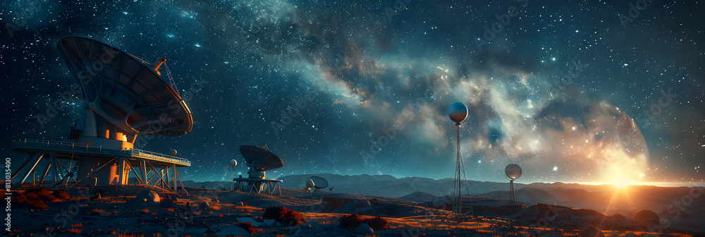 Technicians Monitoring Deep Space Communication Systems at Ground ...