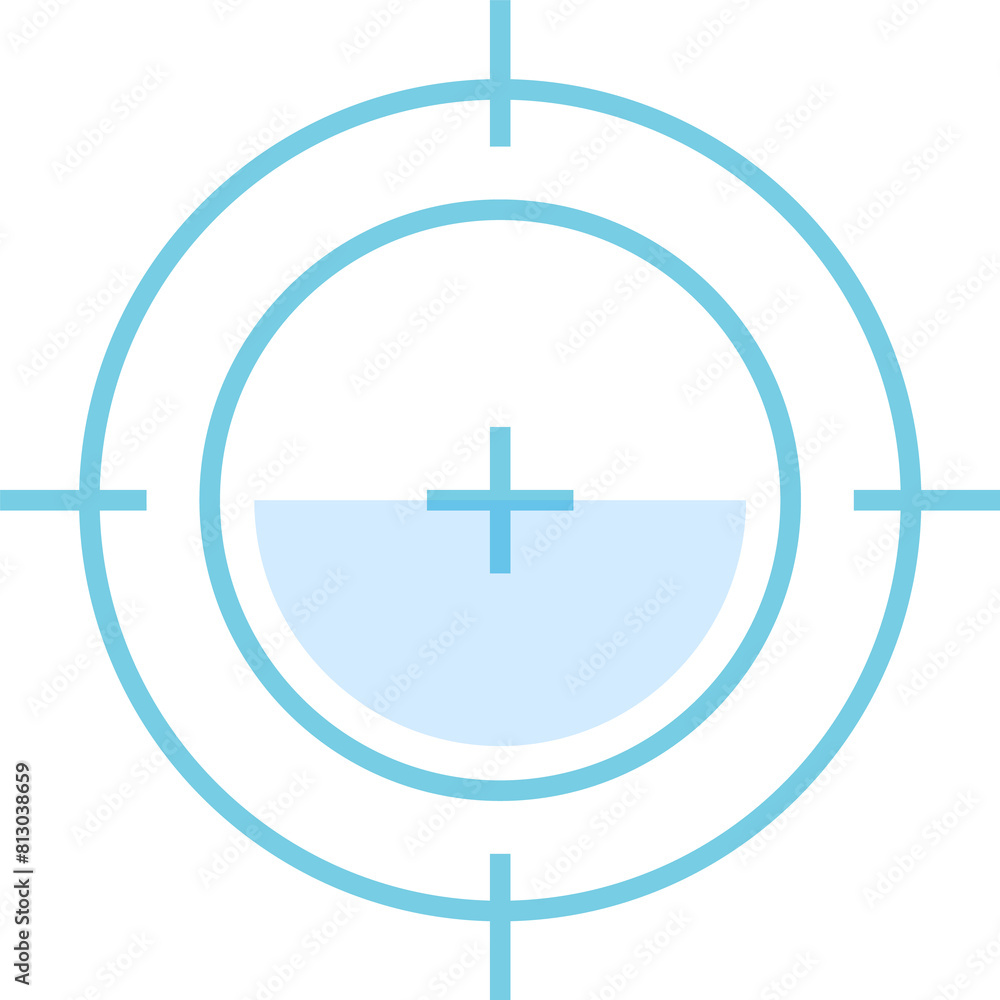 Foto de Aim pointer ui. HUD futuristic target radar frame, military ...
