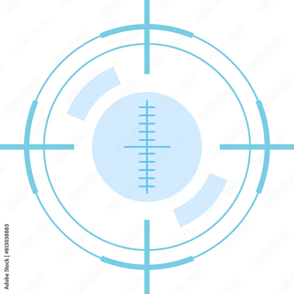 Aim pointer ui. HUD futuristic target radar frame, military weapon ... Aim pointer ui. HUD futuristic target radar frame, military weapon ...