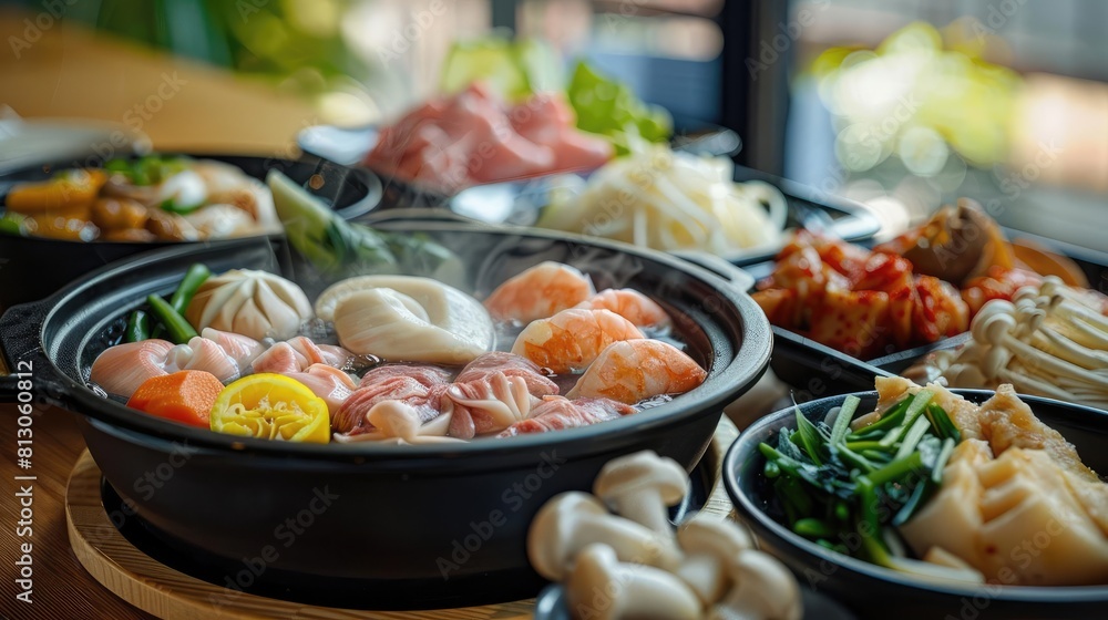 Japanese Pots Show the communal aspect of dishes like sukiyaki and ...