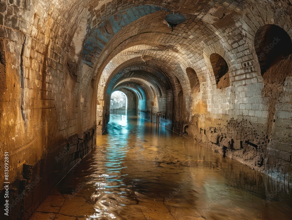 medieval castle underground sewer system Stock Photo | Adobe Stock