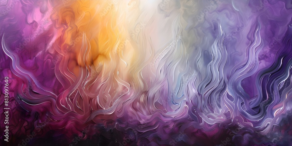 Abstract Painting Inspired by the Biblical Story of Moses and the ...