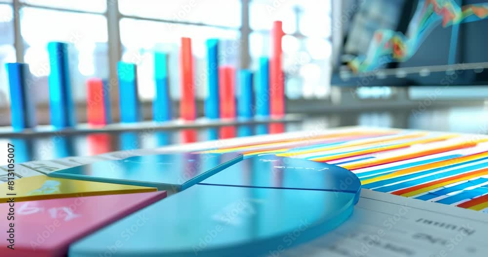 Effective capital allocation discussion over pie charts and bar graphs ...