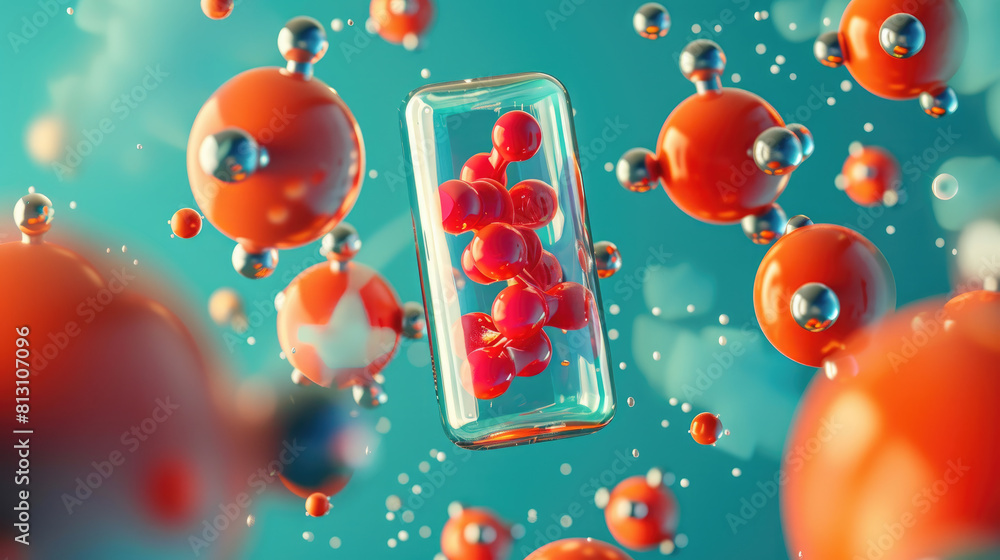 A visual explanation of beta particles converting radiation into ...