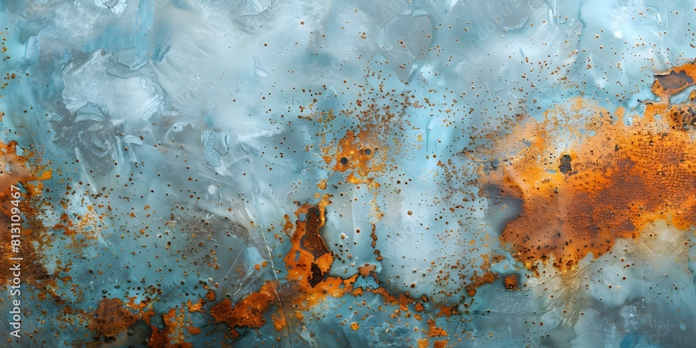 Creating an Abstract Industrial Canvas with Rust Effect Using Iron ...