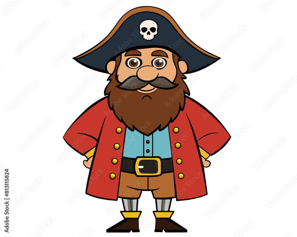 cartoon pirate Stock Vector | Adobe Stock