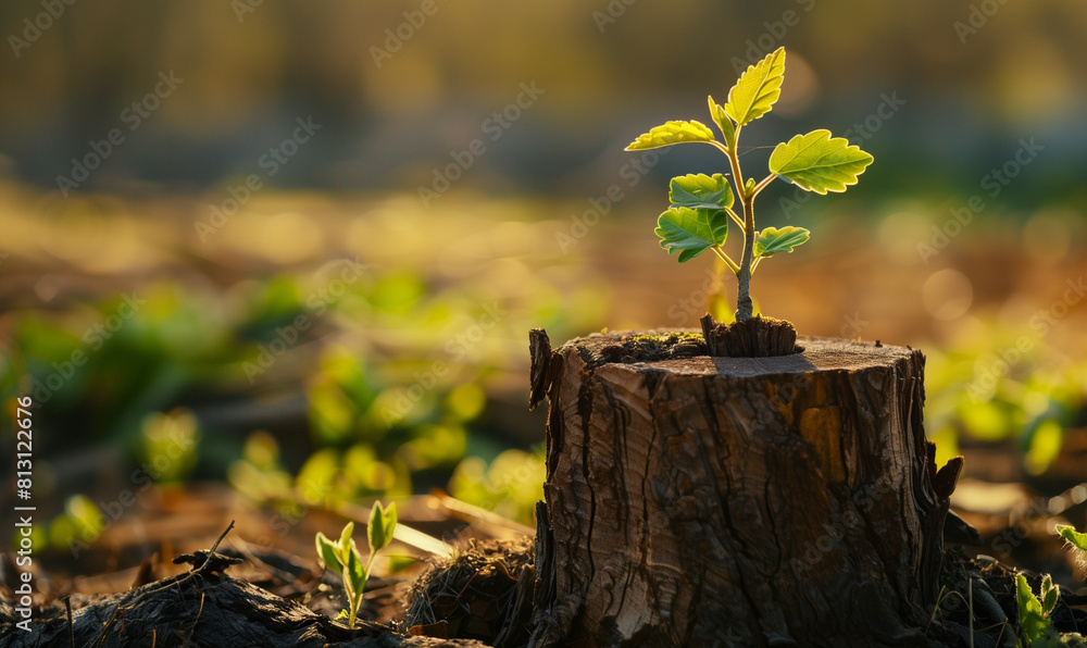 A young tree that grows straight from the trunk of an old tree is a ...
