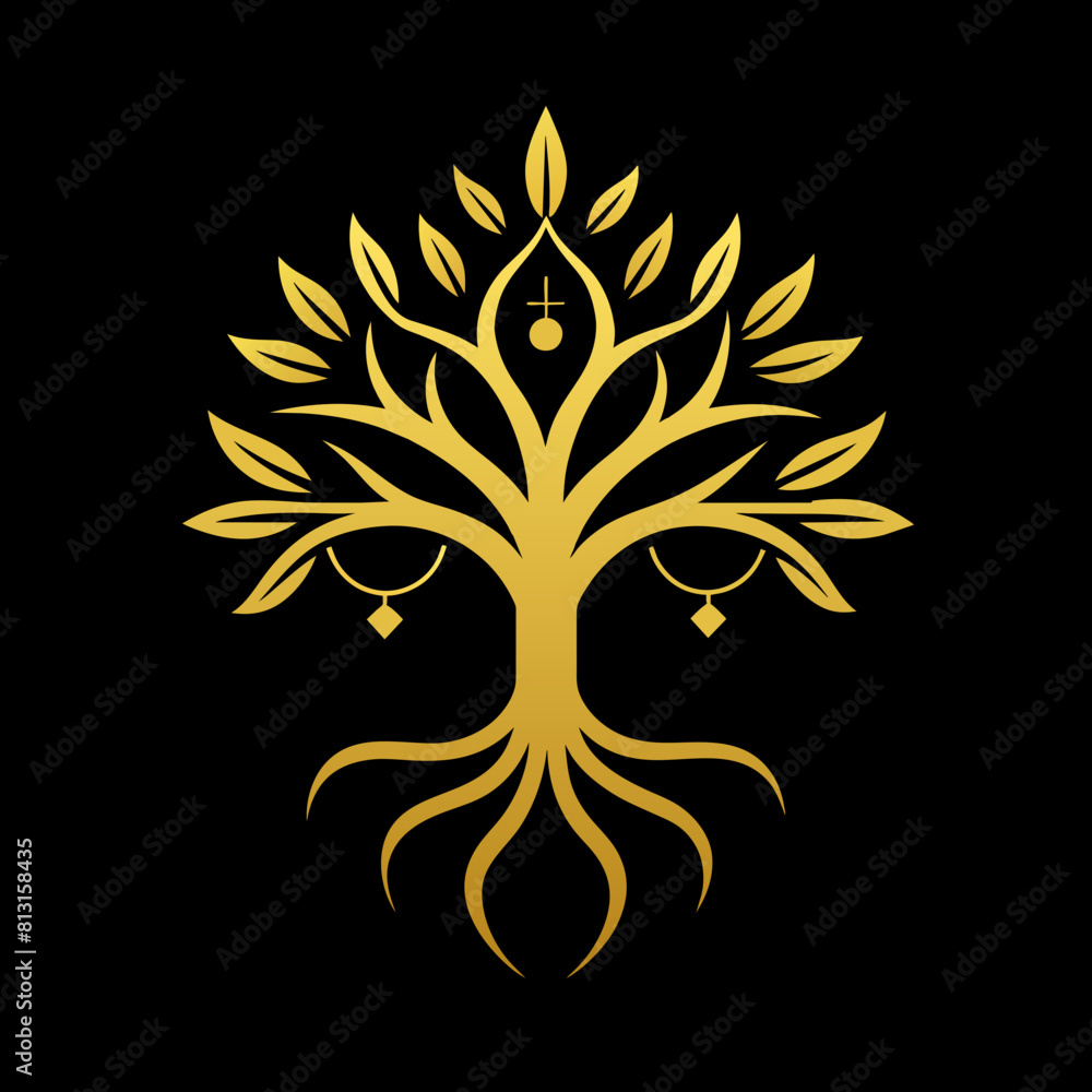 Create a high-resolution gold jewelers shop logo vector art ...