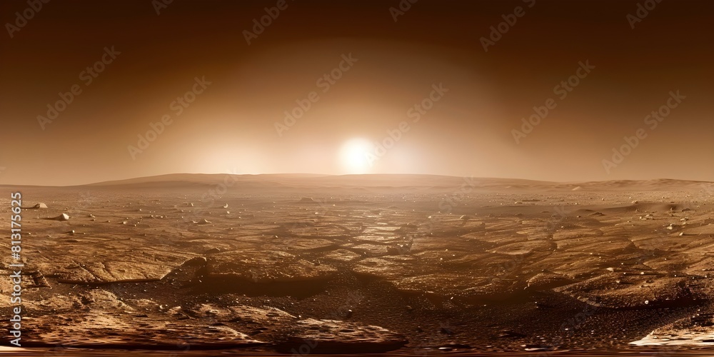 Highresolution spherical panorama of Mars in equidistant projection for ...