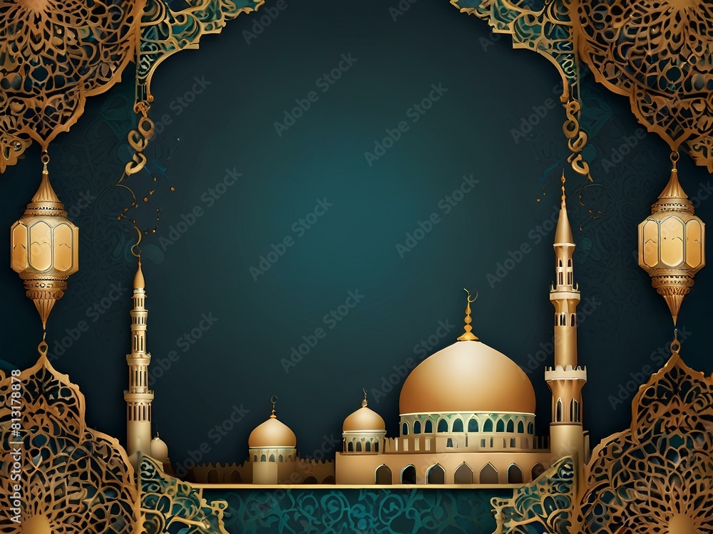 islamic background design creative concept of islamic celebration eid ...