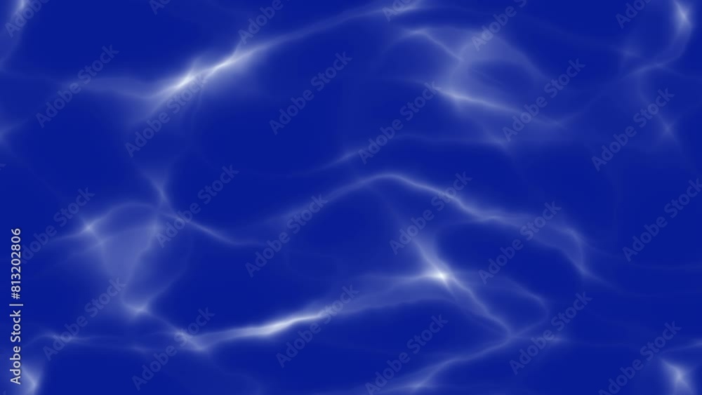 A serene video of blue water surface ripples, capturing the gentle ...