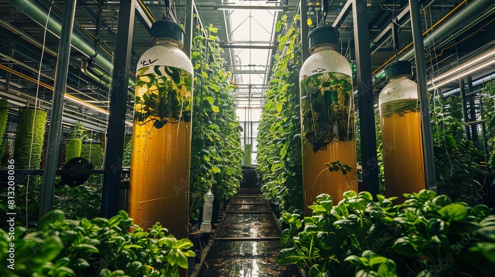 Illustrate a bioreactor where microorganisms are engineered to produce ...