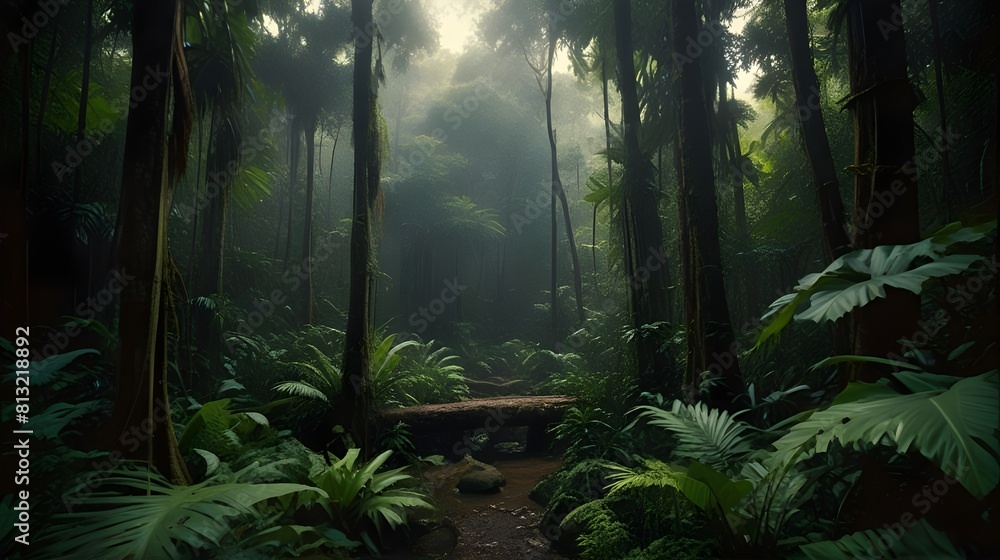 Deep Tropical Jungles of Southeast Asia,tropical wilderness, dense ...
