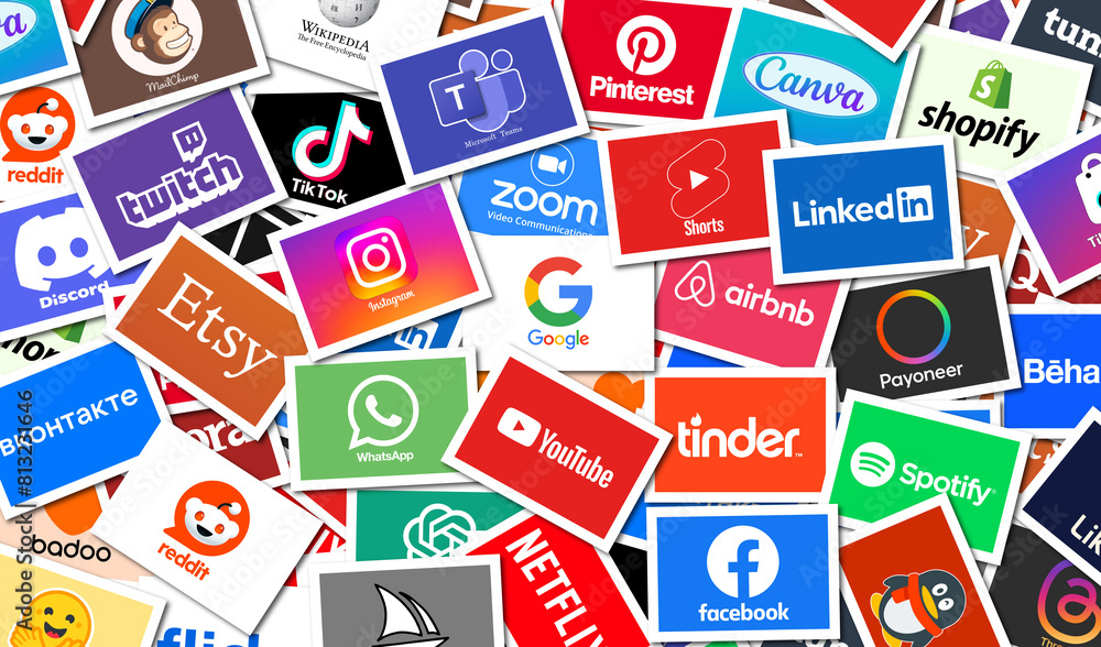 Social Media Logos, Social Media Logos Visual Presentation - May 2024 ...