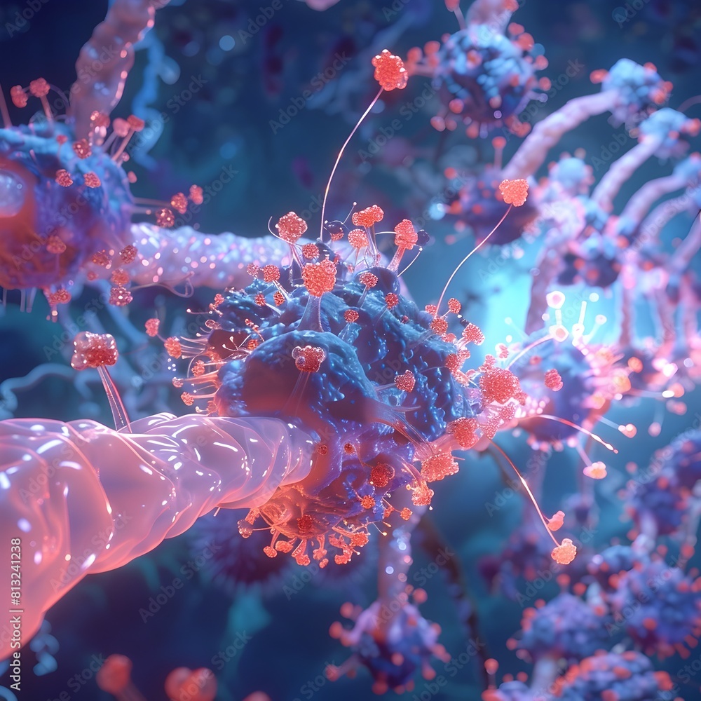 D of Molecular Animation Depicting Intricate Insulin Signaling Pathways ...