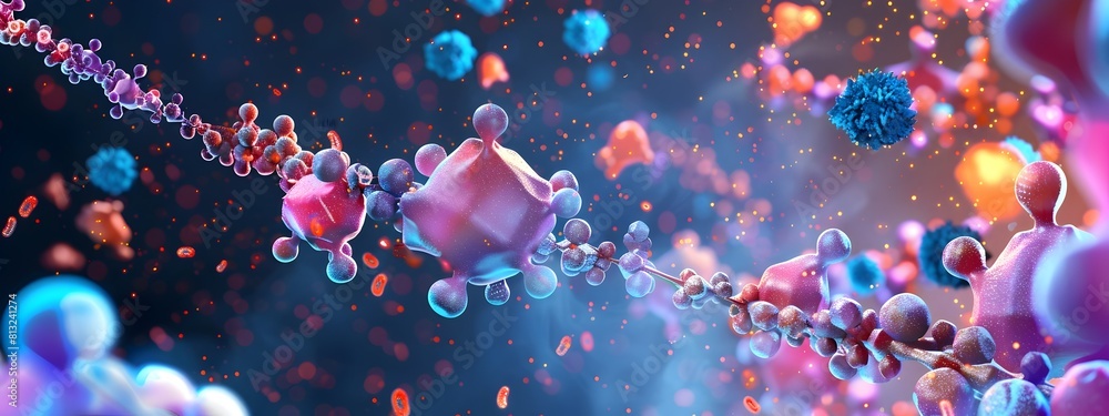 D of Molecular Animation Showcasing Intricate Insulin Signaling ...