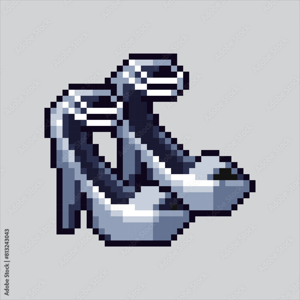 Pixel art illustration Highheels. Pixelated Heels. High Heels Fashion ...
