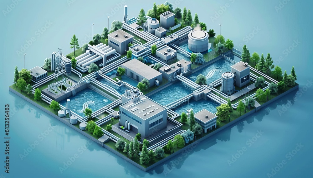 Imagine a smart city water management facility that uses sensors and AI ...