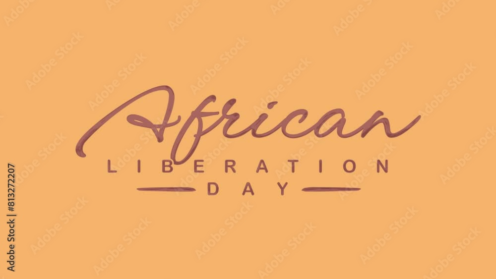 African Liberation Day Text Animation. Great for African Liberation Day ...